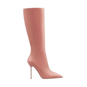 PARIS TEXAS Leder-Kniehohe Stiefel - - Shoes - Damen - Rosa - 37 EU