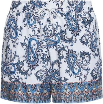 Etro Homme, Maillots de bain, Multicolore, Taille: S Short de bain avec imprim&eacute; cachemire &agrave; feuilles plac&eacute;