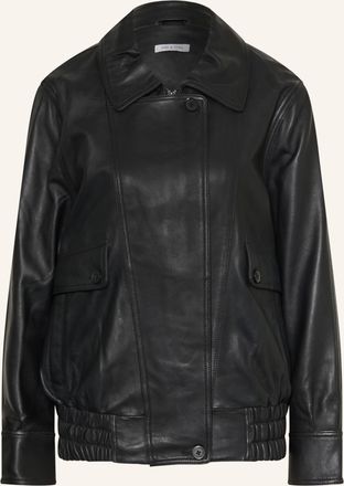 Mrs & Hugs Mrs & Hugs Oversized-Lederjacke schwarz
