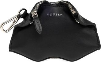 Alexander McQueen zip-fastening keyring - Schwarz