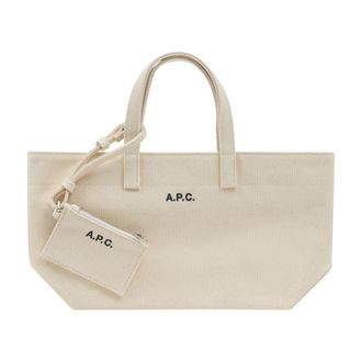 A.P.C. Le Drummer Tote Bag - White