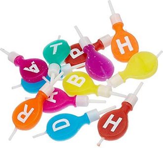 Städter Happy Birthday Kerzen, Wachs, Mehrfarbig, 2x5cm