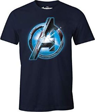 Cotton Division T-Shirt Avengers Endgame Marvel - Avengers Optic Logo,Bleu marine,M