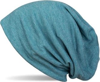 styleBREAKER Bonnet Tombant Classique Type Beanie, l&eacute;ger et Souple, Beanie Long, Unisexe 04024018, Couleur:P&eacute;trole-Bleu chin&eacute;