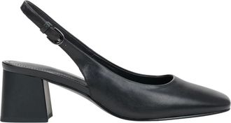 Estro & Luminara Femme, Chaussures, Noir, Taille: 36 EU Escarpins Slingback &agrave; Talon Bloc Carr&eacute;