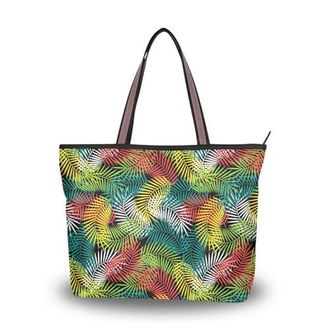 Alaza Grand sac fourre-tout, sac &agrave; bandouli&egrave;re pour femme, grande capacit&eacute;, sacs &agrave; main d&eacute;contract&eacute;s, citrouille dans un chapeau, sac fourre-tout avec poche