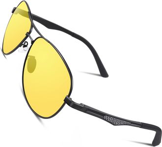 CGID Sonnenbrille Herren Pilotenbrille Polarisiert Ultraleichte AL-MG Metallrahmen Klassische Fliegerbrille UV400 Schutz CAT3 CE Fahren Angeln Laufen Outdo