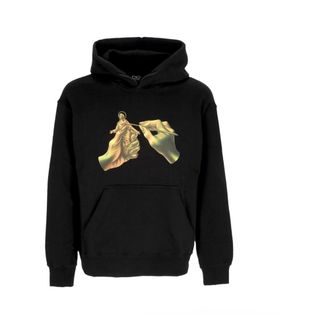 PROPAGANDA Schwarzer Hoodie mit K&auml;ngurutasche - - Sweatshirts & Hoodies - Herren - Schwarzk - L