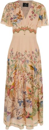 Etro Femme, Robes, Multicolore, Taille: 36 FR Short Sleeves Midi Dress