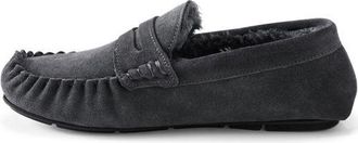 Lands End Veloursleder-Mokassins, Herren, Größe:42 regular, Grau, Polyester, by Lands End
