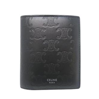 Celine Portefeuille Compact Triomphe Pre-owned - Homme - Pre-owned - Noir - Taille: ONE Size