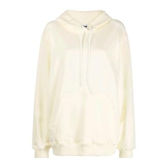 Msgm Cotton Hoodie - - Sweatshirts & Hoodies - Damen - Wei&szlig; - S