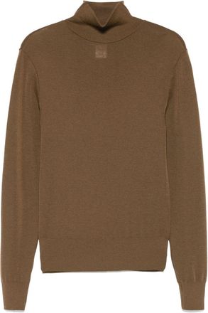 Christophe Lemaire Pullover mit Stehkragen - Braun