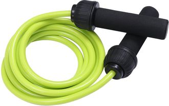 Aboofan Verstellbares Fitness springseil mit Gewicht Durchmesser Leichtes Gr&uuml;nes Trainingsseil f&uuml;r Krafttraining Cardio und Gewichtsverlust zu Hause Fitnessst
