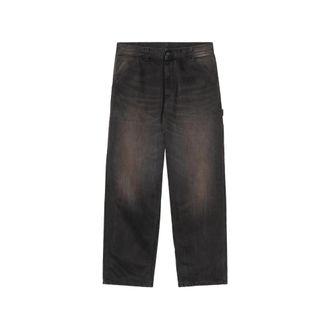 Carhartt Work in Progress OG Single Knee - - Jeans - Herren - Schwarzk - XS