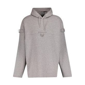 Givenchy Luxuri&ouml;ser Grauer Kapuzenpullover mit Einzigartigen Details - - Sweatshirts & Hoodies - Herren - Grau - S
