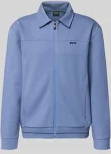 HUGO BOSS Regular Fit Sweatjacke aus Baumwoll-Mix Modell SW_Member