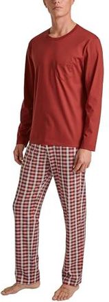 CALIDA Relax Imprint Ensemble de Pijama, Opaque, Rouge chre, 56 Hommes