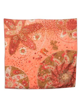 Hermès foulard Offrandes dUn Jour by D Rybaltchenko (2008) - Orange