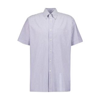 Valentino Garavani Gestreiftes Baumwollhemd in Blau - - Shirts - Herren - Blau - 2XL