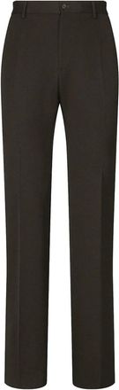 Dolce & Gabbana Homme, Pantalons, Noir, Taille: L Flared Wool Pantalons