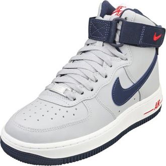 Nike Nike Air Force 1 High Chaussures Homme, Gris loup/bleu marine, 40 EU