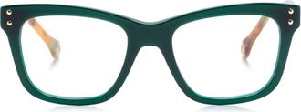 Carolina Herrera Brille mit eckigem Gestell - Gr&uuml;n