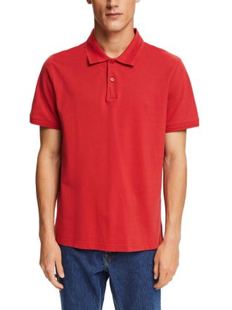Esprit Herren 993ee2k320 Polohemd, 610/Dark Red, XXL