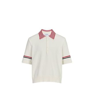 Thom Browne Polo droit manches courtes en maille