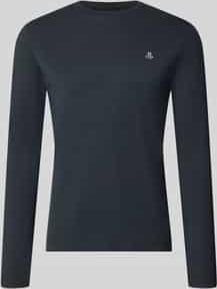 Marc O'Polo Shaped Fit Langarmshirt aus reiner Baumwolle
