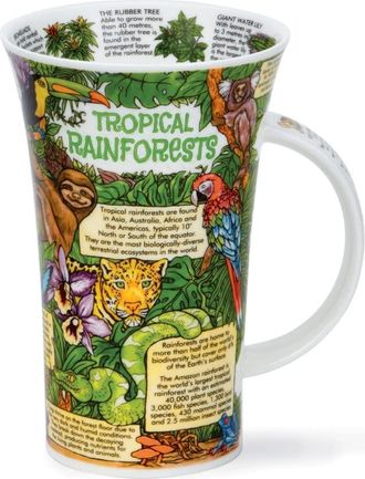 Dunoon Glencoe 0,5 Liter Fine Bone Chiana Tasse Tropischer Regenwald