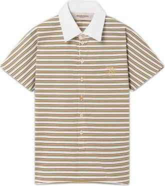 Golden Goose Femme, Tops, Beige, Taille: 40 FR Journey Slim Polo