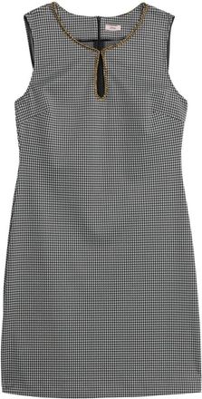 Oltre Femme, Robes, Gris, Taille: 44 FR Houndstooth Sheath Dress