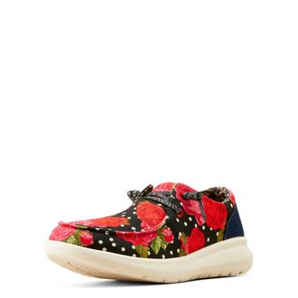 Ariat Womens Hilo Rodeo Quincy Casual Shoe in Punchy Polka Dot, B Medium Width, Size 36, by Ariat