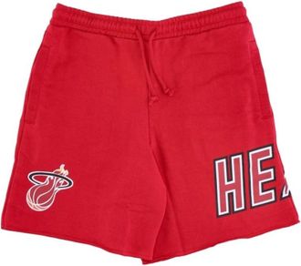 Mitchell & Ness NBA Game Day French Terry Shorts Hartholz - - Shorts - Herren - Rot - XS