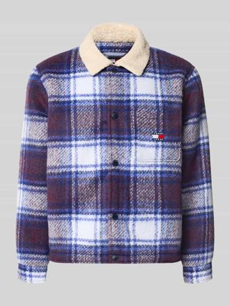 Tommy Jeans Oversized Hemdjacke mit Umlegekragen Modell TEDDY COLLAR BRUSHED