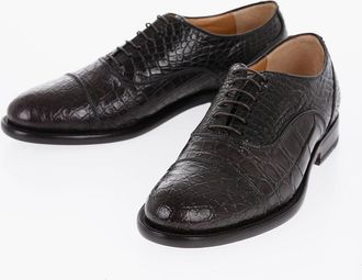 Corneliani Oxford-Schuhe aus Krokodilleder Corneliani