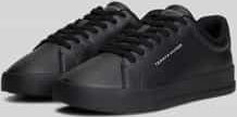 Tommy Hilfiger Sneaker aus Leder-Textil-Mix mit Label-Schriftzug