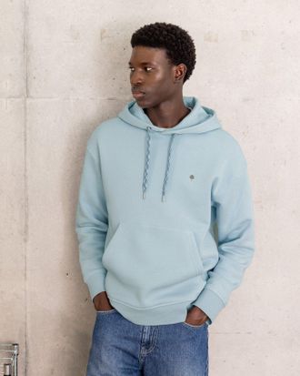 Faguo Sweat &agrave; capuche bleu ciel