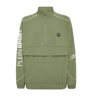Plein Sport Homme, Sweatshirts et sweats &agrave; capuche, Vert, Taille: L Sweatjacket Scratch