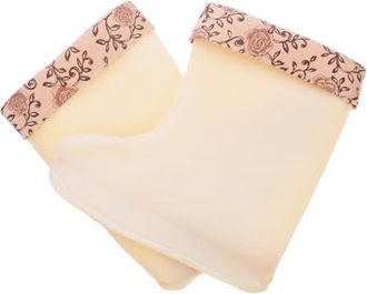 Hemobllo Chaussettes Isolantes pour Bottes de Pluie -Mollet Femme Taille 39 Doublure Int&eacute;rieure Coton &Eacute;pais Doubl&eacute;e Polaire Couvre-Bottes Imperm&eacute;able Hiver Cha