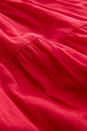 Next Midikleid Gestuftes, &auml;rmelloses Sommerkleid in Midil&auml;nge (1-tlg)