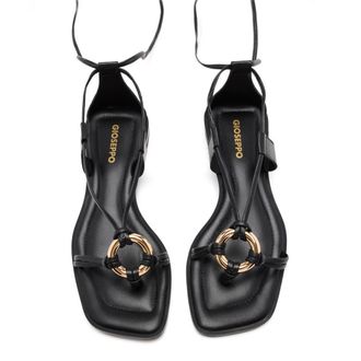 Gioseppo Damen Sprague Flache Sandale, Schwarz, 40 EU