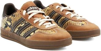 adidas Leather Animal-Print Sneakers - Brown