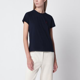 Polo Ralph Lauren Navyblaues Baumwoll-T-Shirt