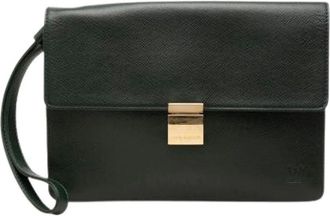 Louis Vuitton Pre-owned Selenga Clutch - Femme - Pre-owned - Vert - Taille: ONE Size