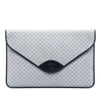 Gucci Pre-owned Coated Canvas Clutch - - Pre-owned - Damen - Grau - ONE SIZE