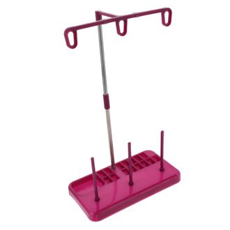 DOITOOL N&auml;hmaschinengarnhalter 3 Spulen Kunststoff Garnrollenst&auml;nder Kompatibel f&uuml;r Stick und N&auml;hmaschinen Tragbarer Fadenhalter f&uuml;r Selbstgemacht und Quilten