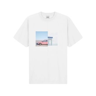 Arte Homme, Tops, Blanc, Taille: L T-shirt &agrave; Imprim&eacute; Photographique