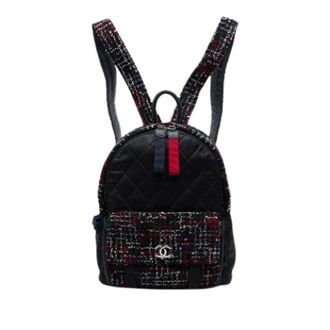 Chanel Pre-owned Vintage Quilted Nylon & Tweed Backpack - - Pre-owned - Damen - Mehrfarbig - ONE SIZE